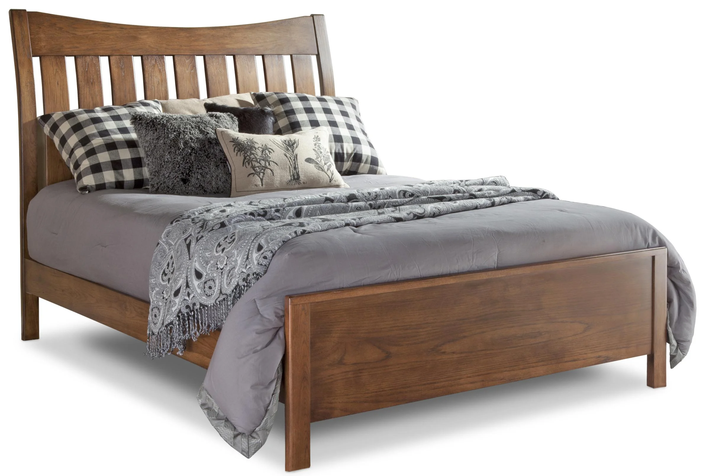 Daniel's Amish Bedfort 30-8931x1+30-8901x1+30-8911x1 Twin Bed with Slatted Headboard | Belfort ...